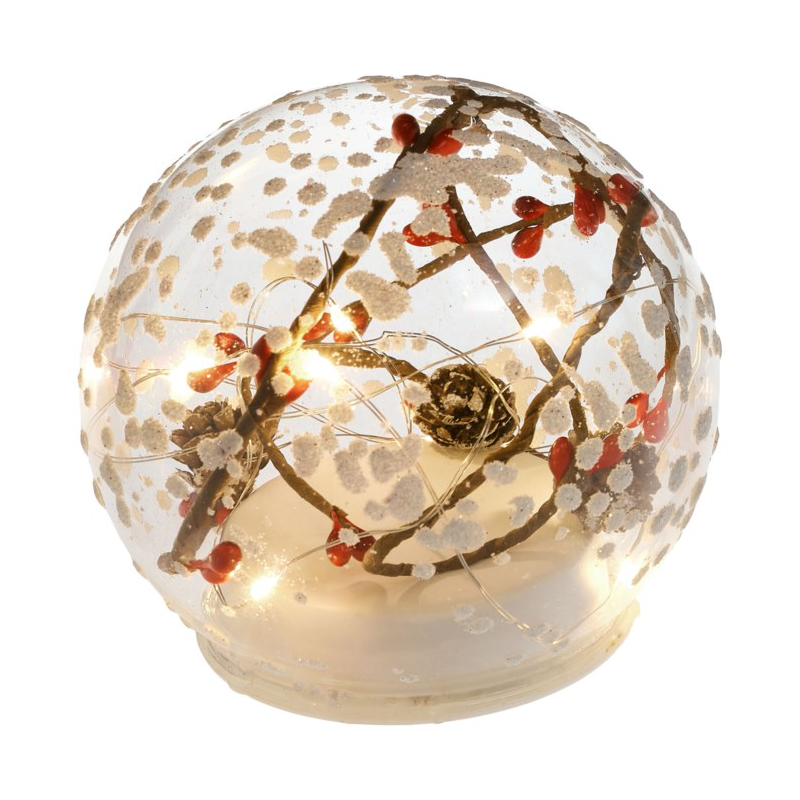Deco Glass ball with LED lights – Country Charm Mennonite Furniture